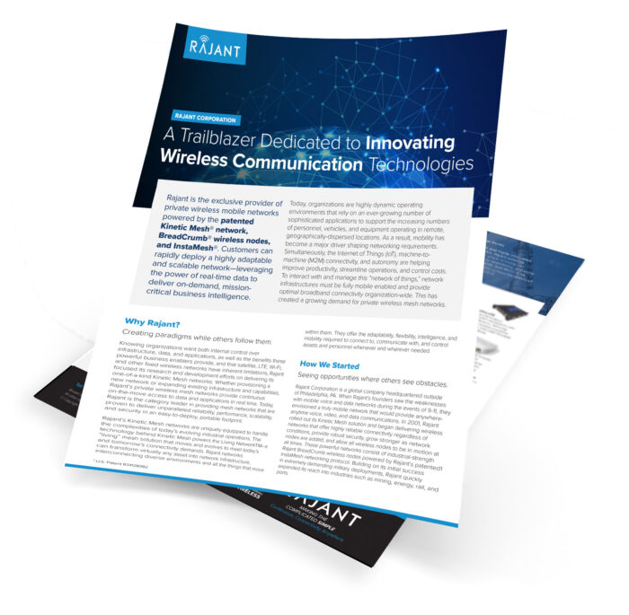 About Rajant - Wireless Mesh Network Innovators | Rajant